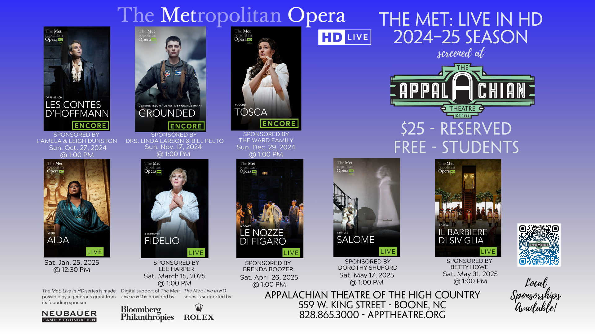 "Grounded" a MetOpera Encore event — The Appalachian Theatre of the ...