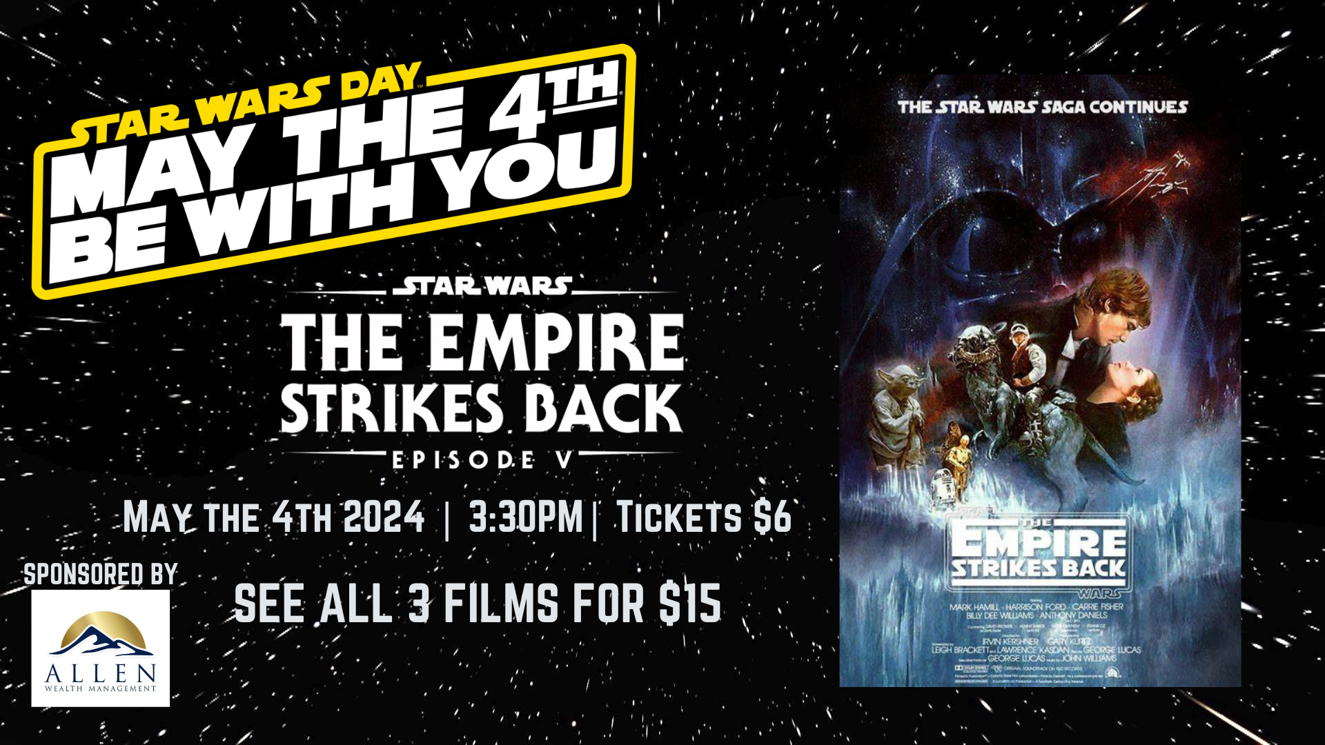 Star Wars Day @ the AppTheatre presents "Star Wars: Episode V - The ...