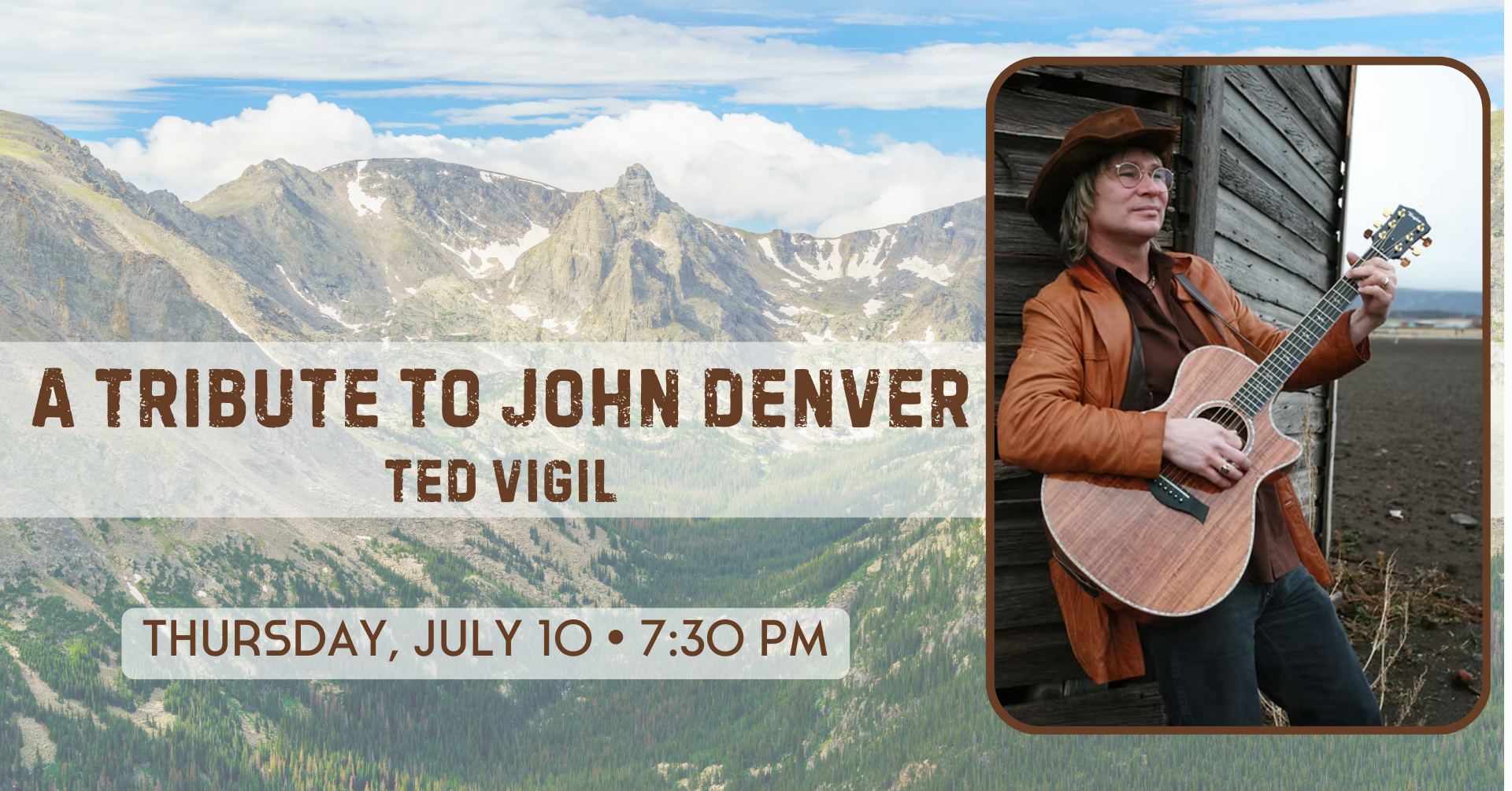 Tribute to John Denver - Ted Vigil — The Appalachian Theatre of the ...