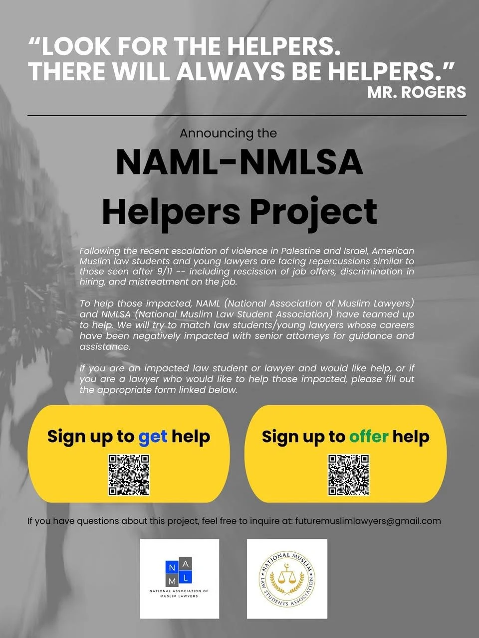 NAML and NMLSA Launch “Helpers” Project for Law Students, New Lawyers Targeted for Supporting ...