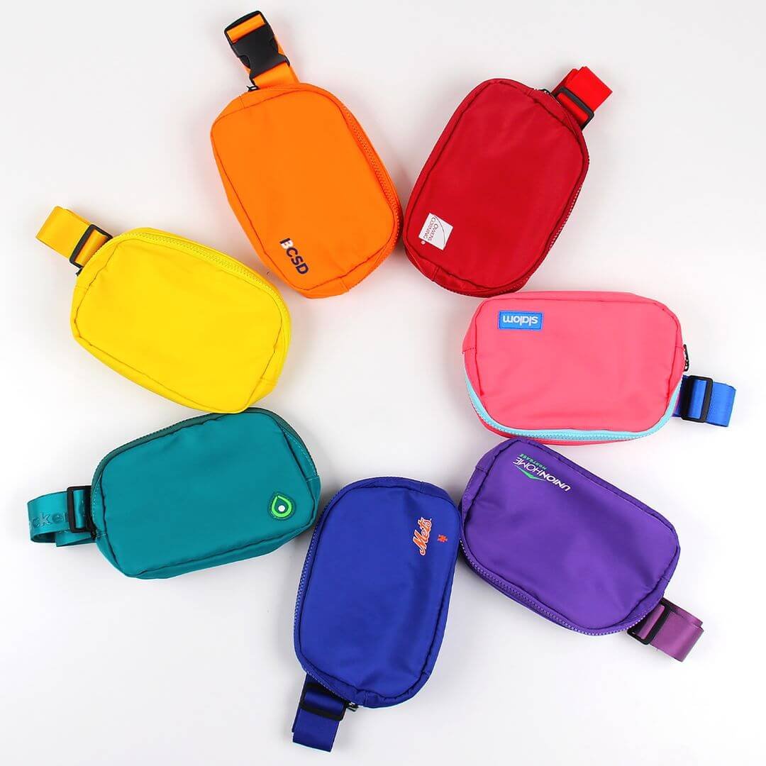 Lululemon-Style Custom Belt Bags — Spirit Factory Promotional Products