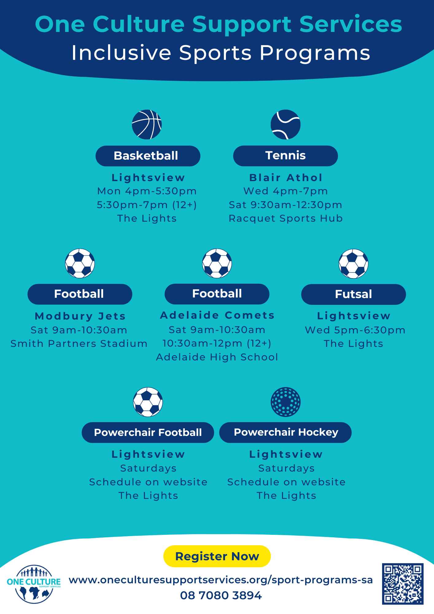 Inclusive Sport SA — One Culture Support Services