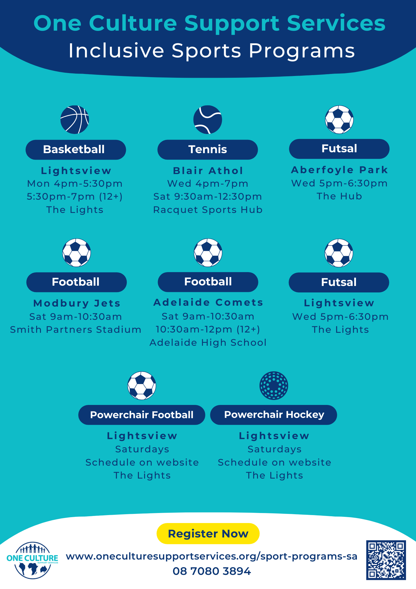 Inclusive Sport SA — One Culture Support Services