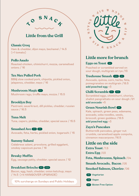 Menu 1 — Little Z