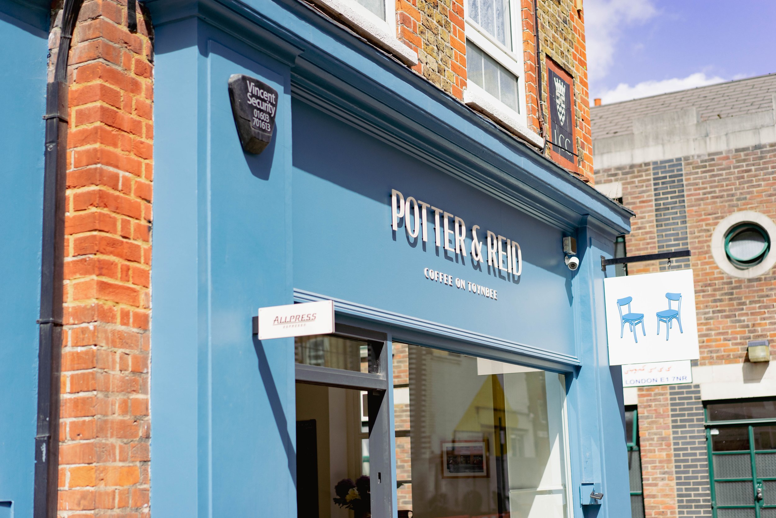 Find us — Potter & Reid - Coffee on Toynbee