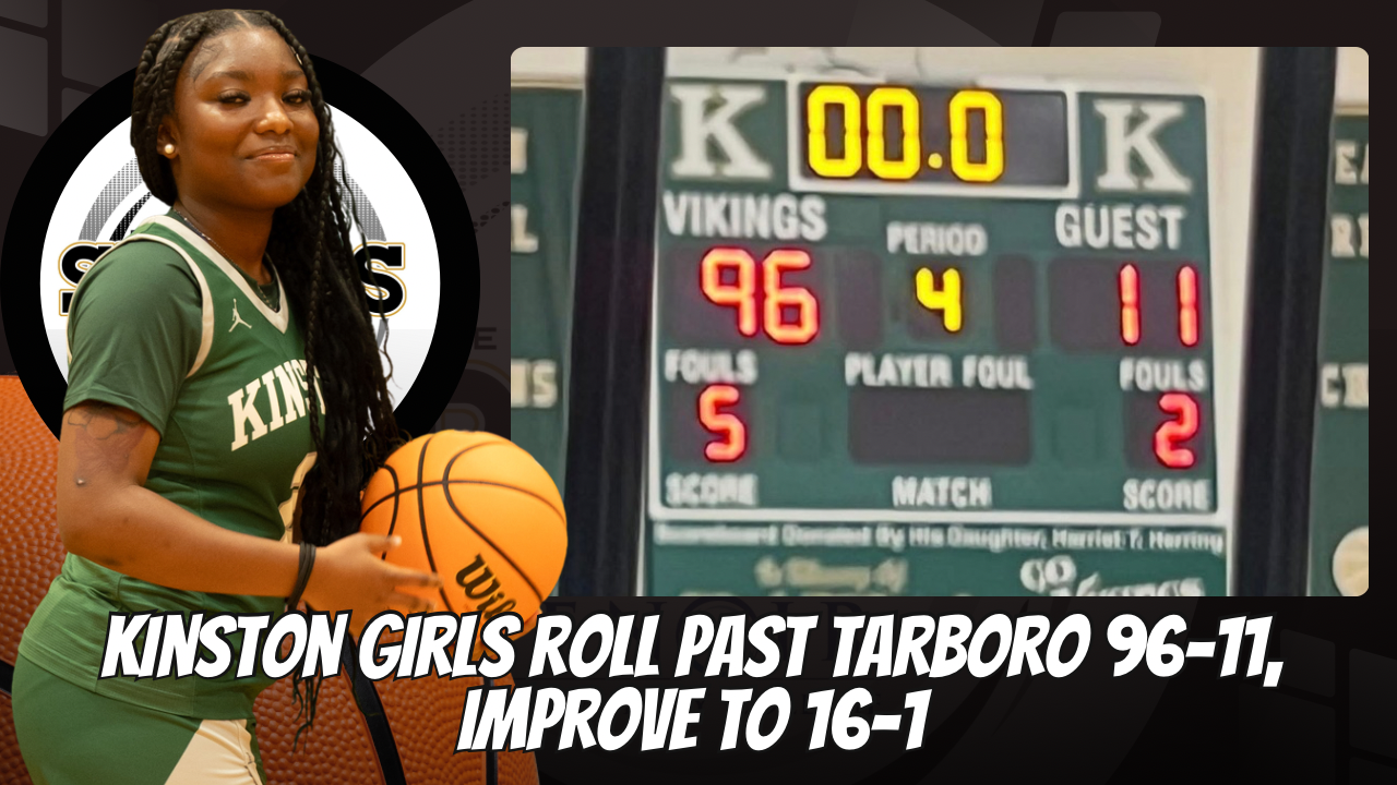 Kinston girls roll past Tarboro 96-11, improve to 16-1 — Neuse News Sports
