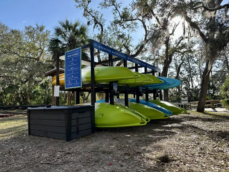 Kayak & Paddleboard Rental Kiosks — Whenever Watersports Kayak ...