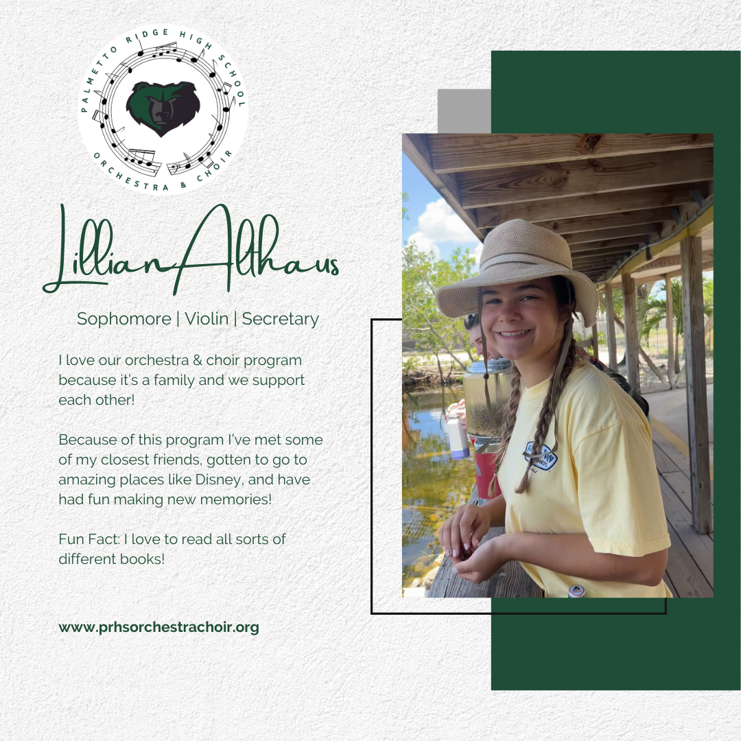 Student Leadership — Palmetto Ridge Orchestra & Choir