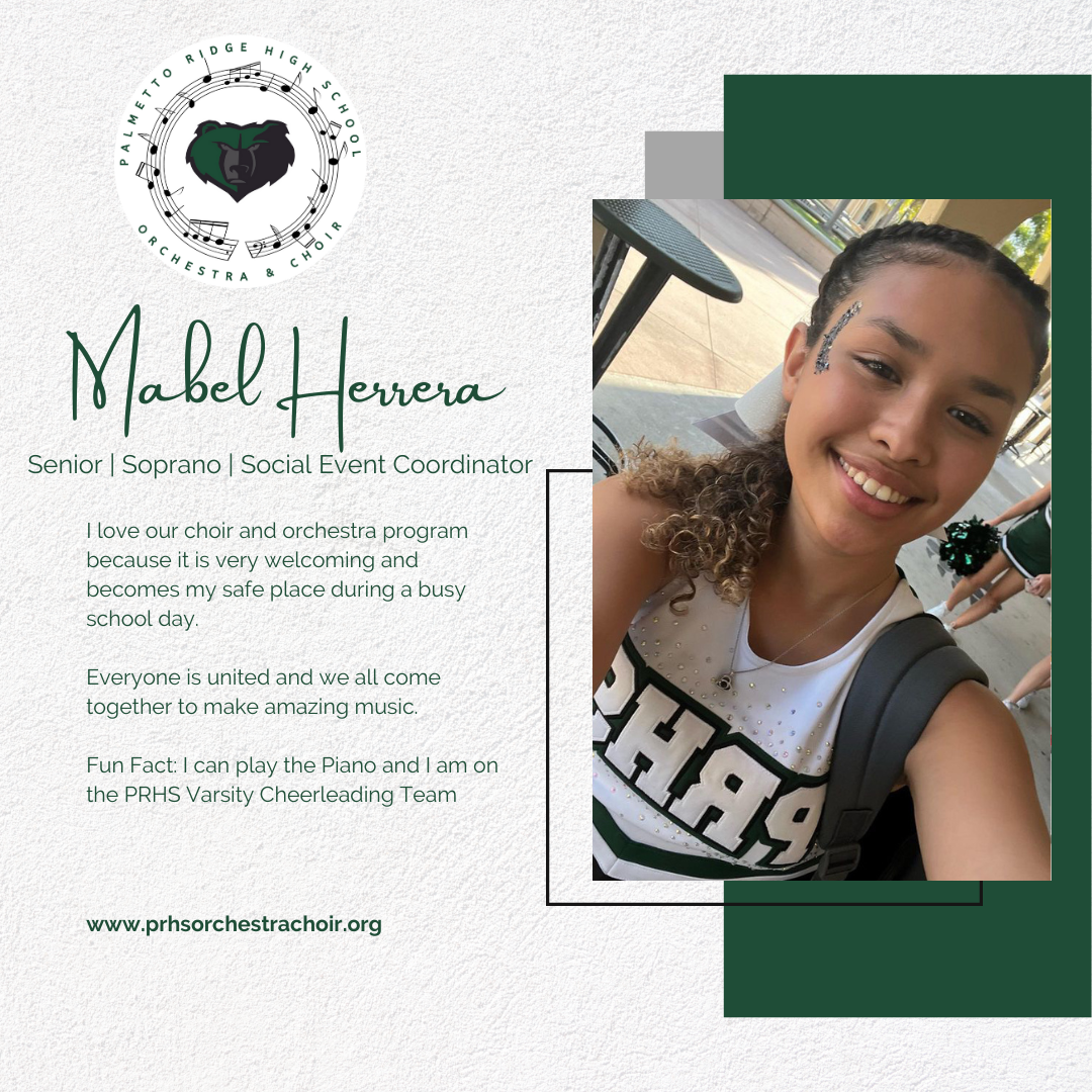 Student Leadership — Palmetto Ridge Orchestra & Choir