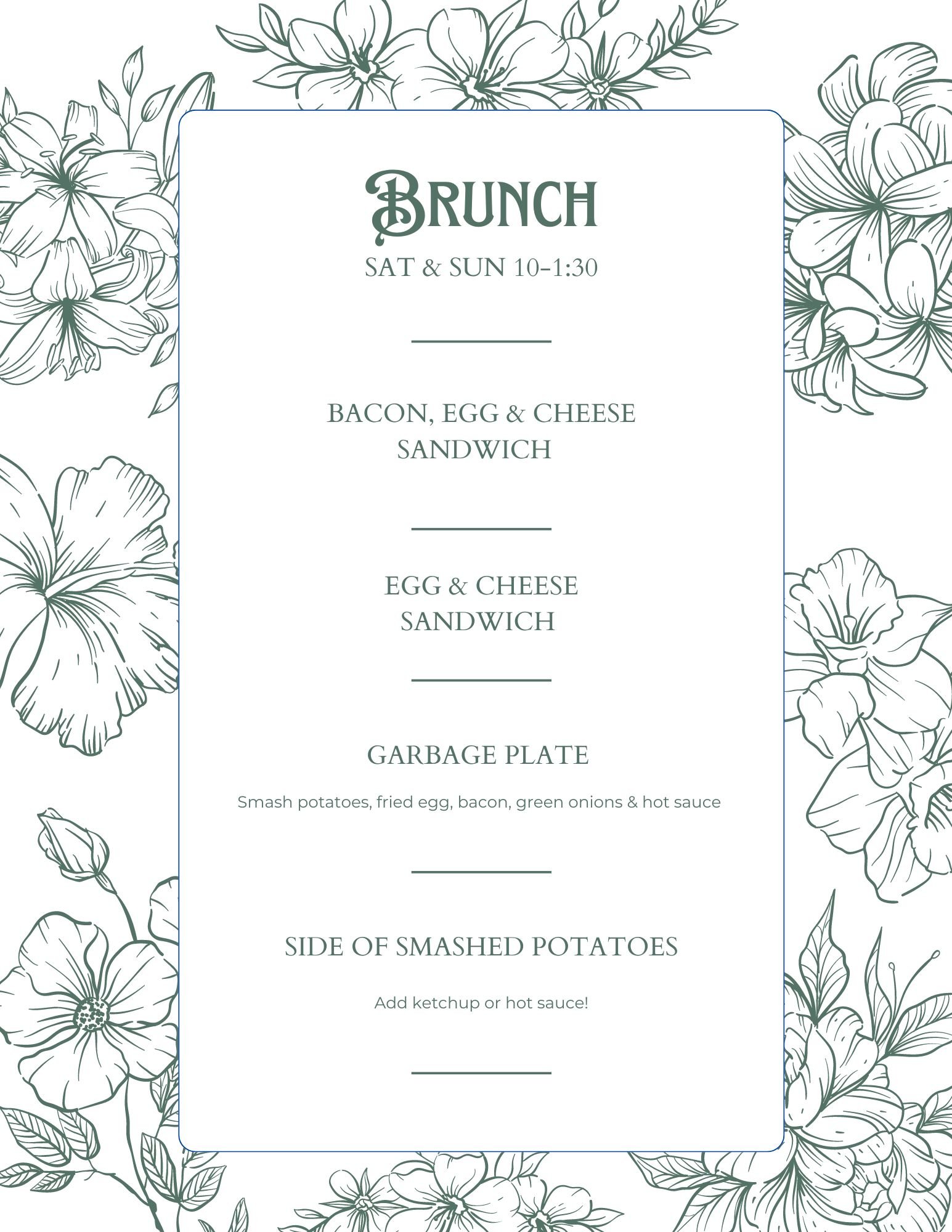 Coffee and Tea, Brunch, Board Games, Events