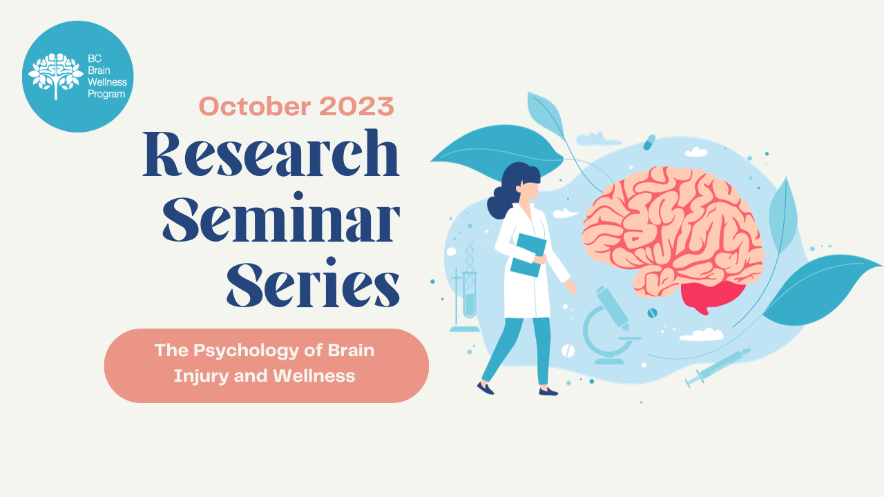 Research Seminar Series: The Psychology of Brain Injury and Wellness ...