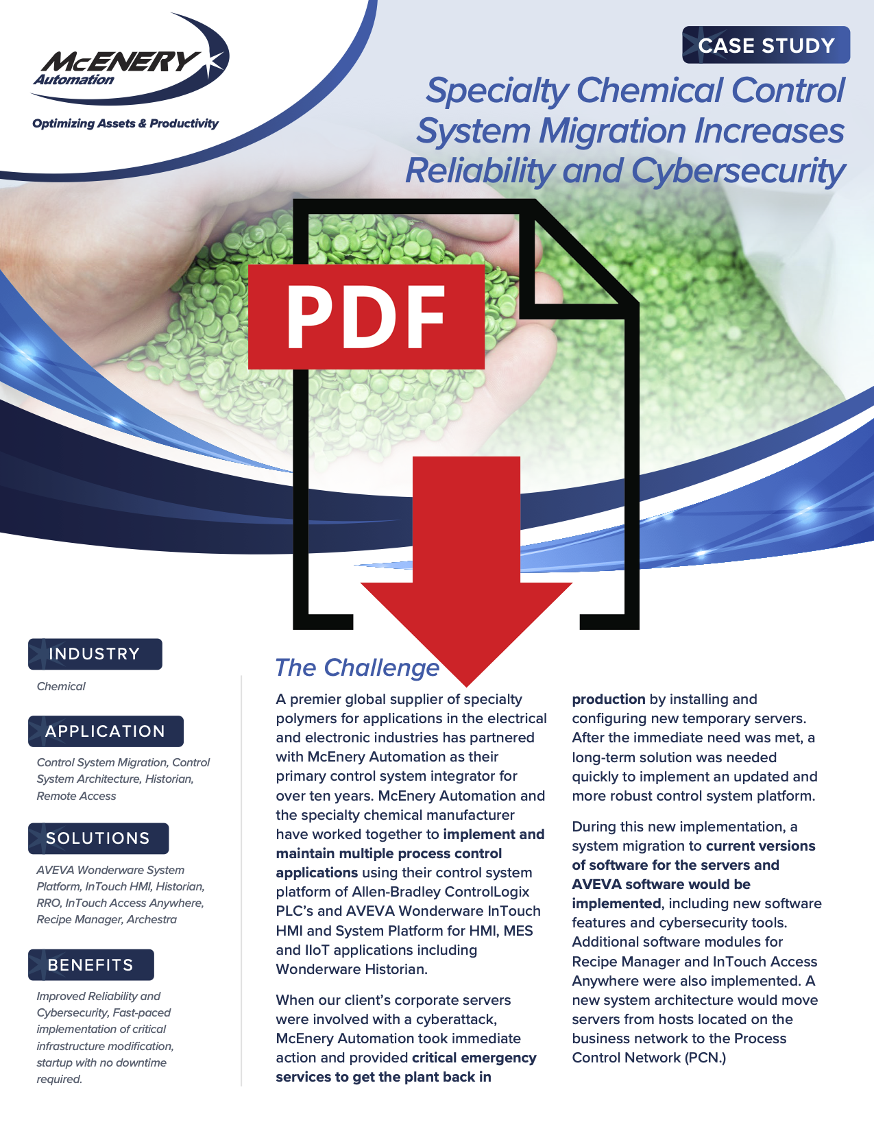 Case Study: Specialty Chemical Control System Migration — McEnery ...