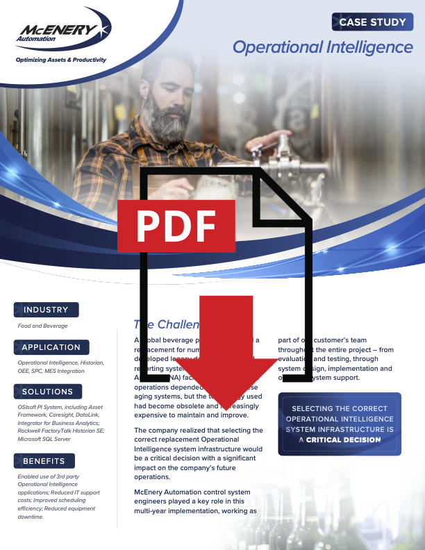 Case Study: Brewing MES Standard — McEnery Automation
