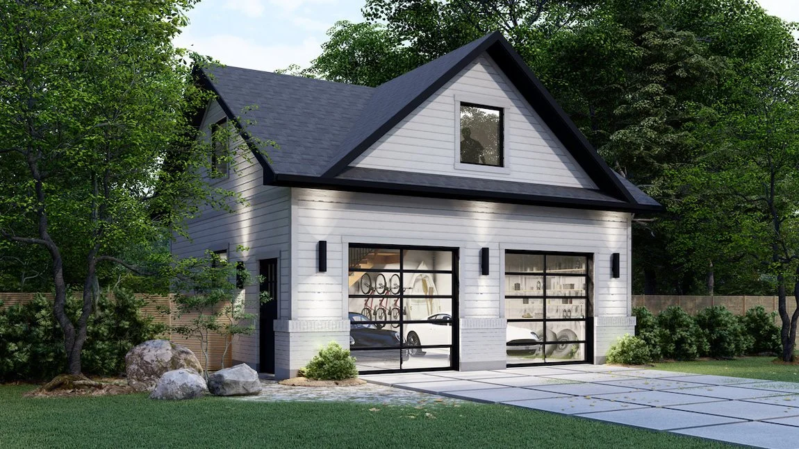 Modern Garage With Loft Apartment