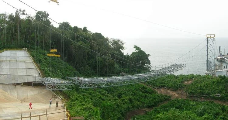 Equatorial Guinea LNG Suspension Bridge — KWH Constructors