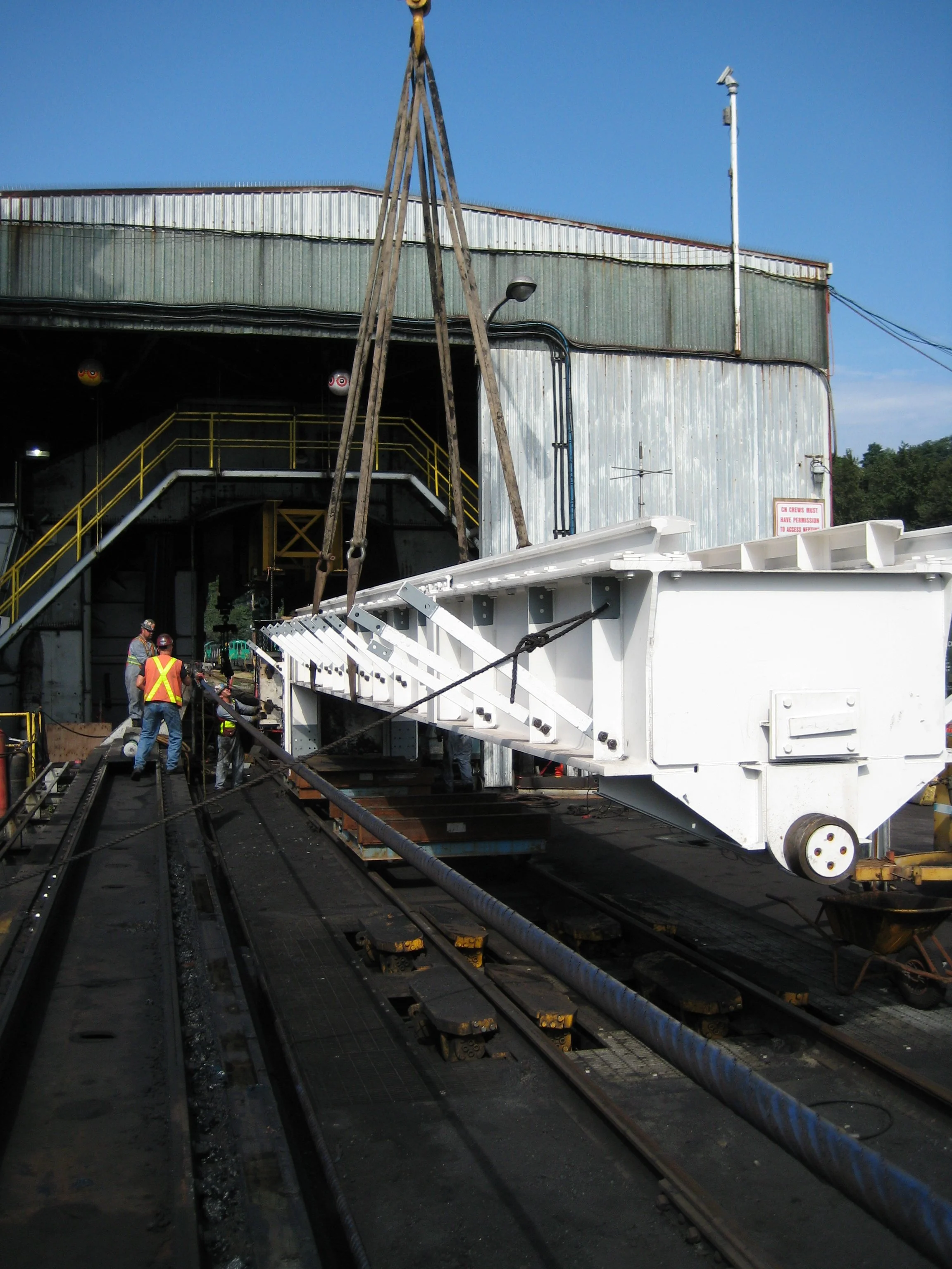 Car Dumper Plenum Beams — KWH Constructors