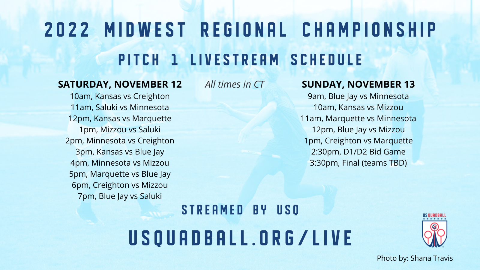 Follow The Action At 2022 Midwest Regional Championship — US Quadball