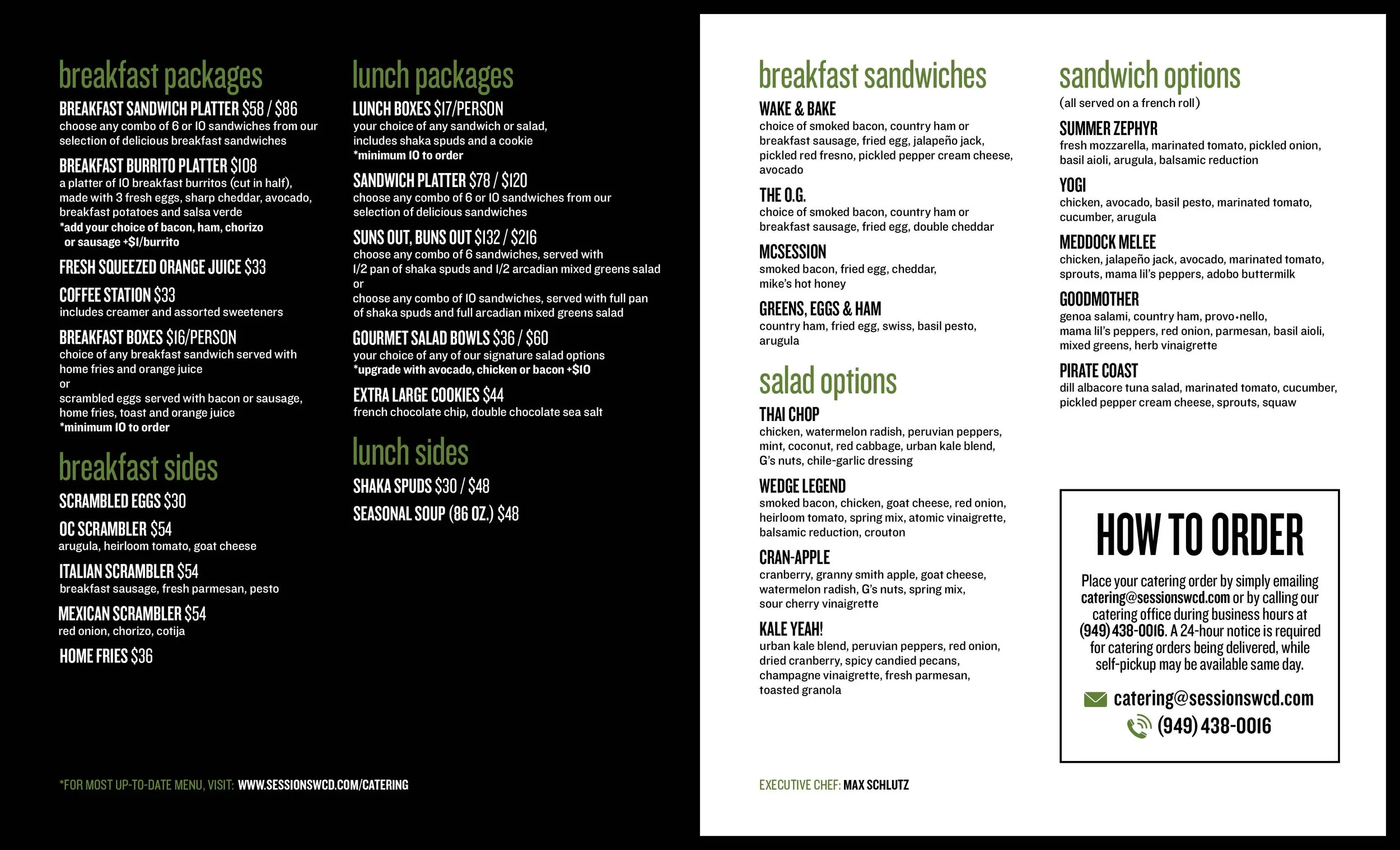 Catering — Sessions West Coast Deli