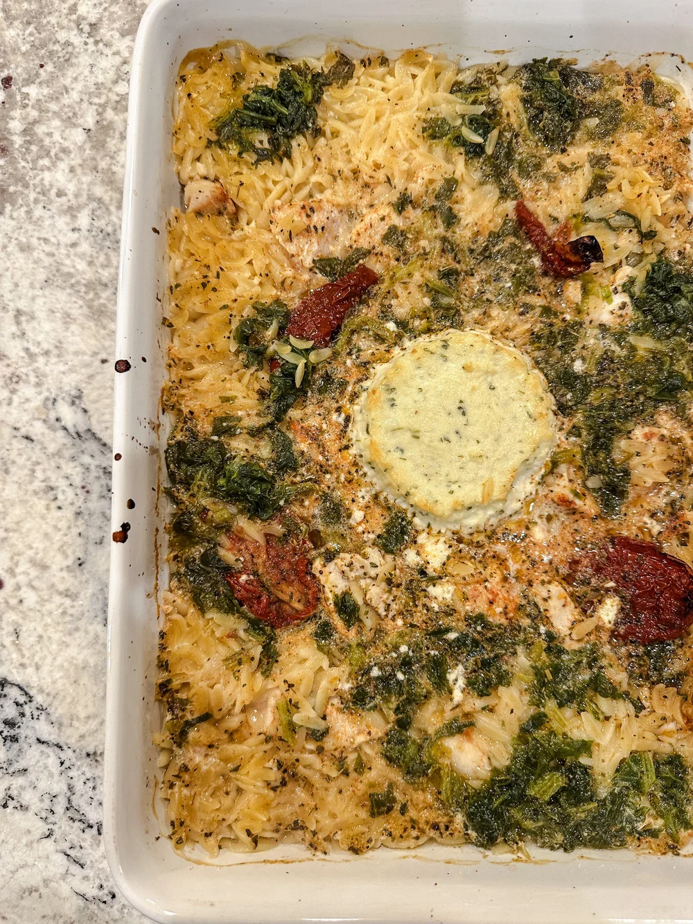 One Pan Chicken and Orzo Bake — 2hungrydaughters