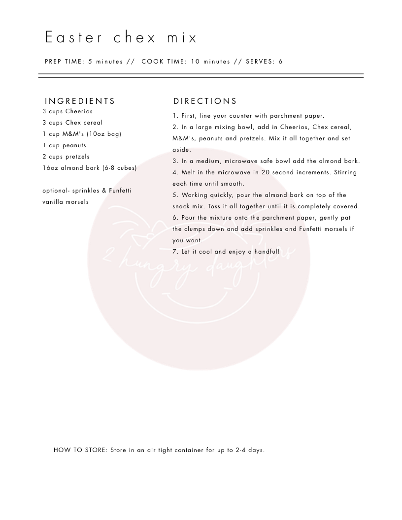 Easter Chex Mix — 2hungrydaughters