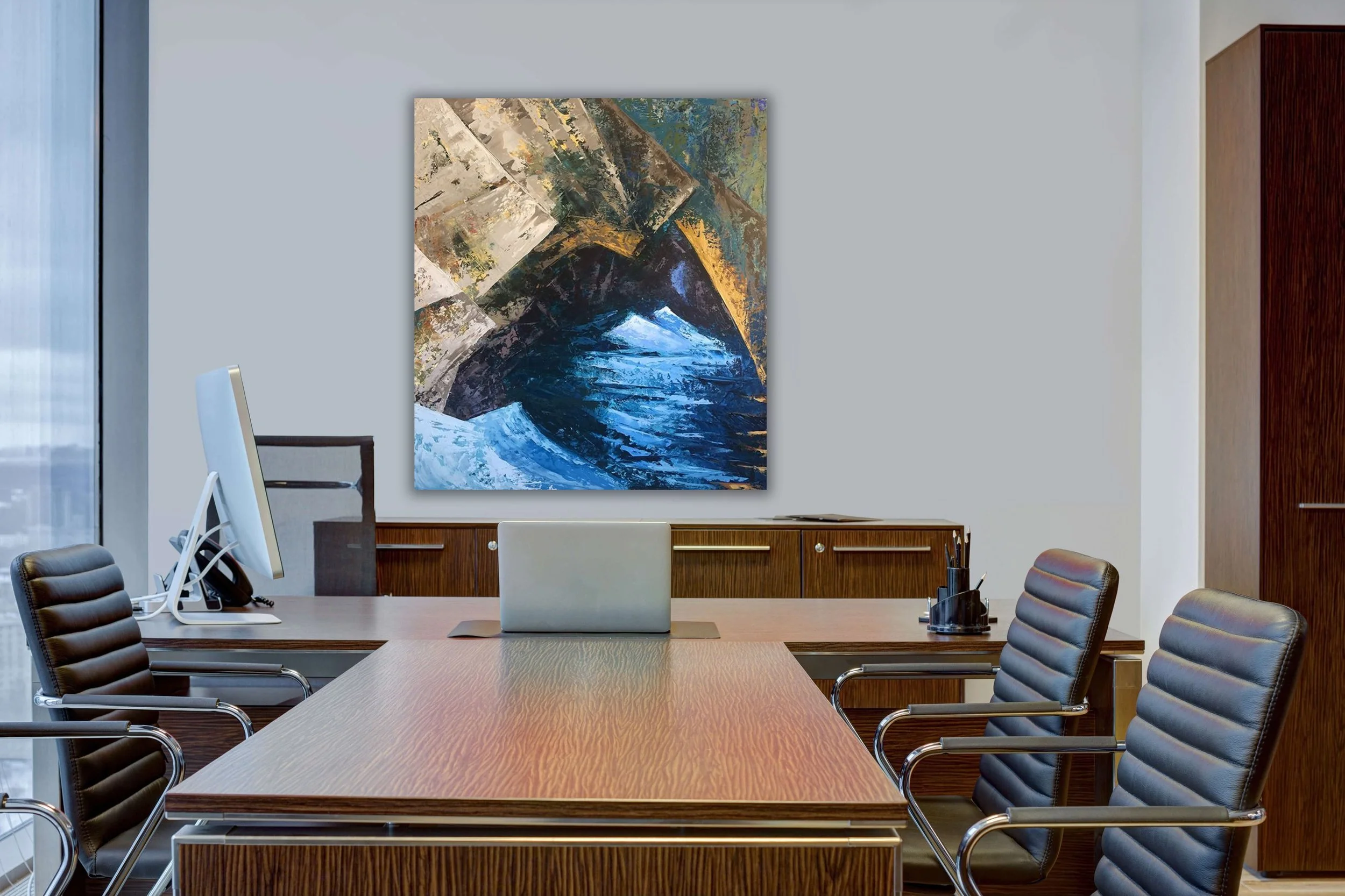 Ice Caves Aspen II~40in x 36in ~$3,500 — JAMI NIX RAHN