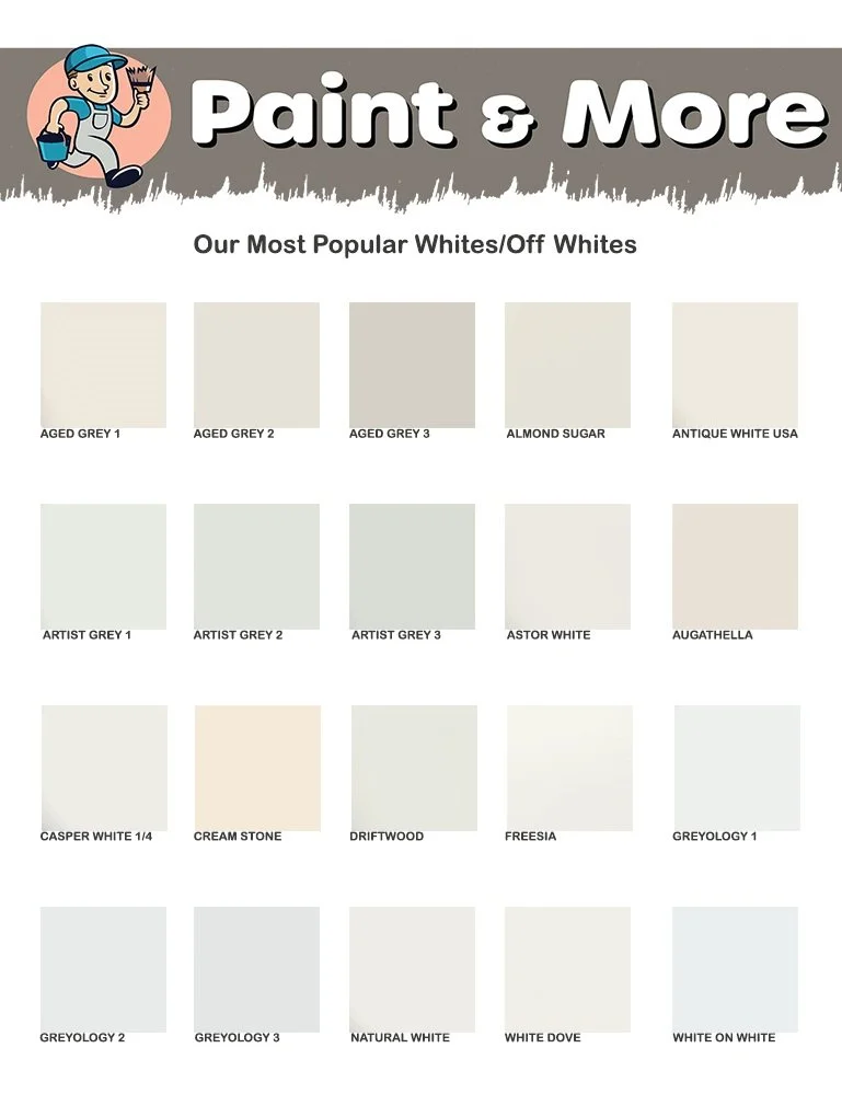 Off White Color Chart
