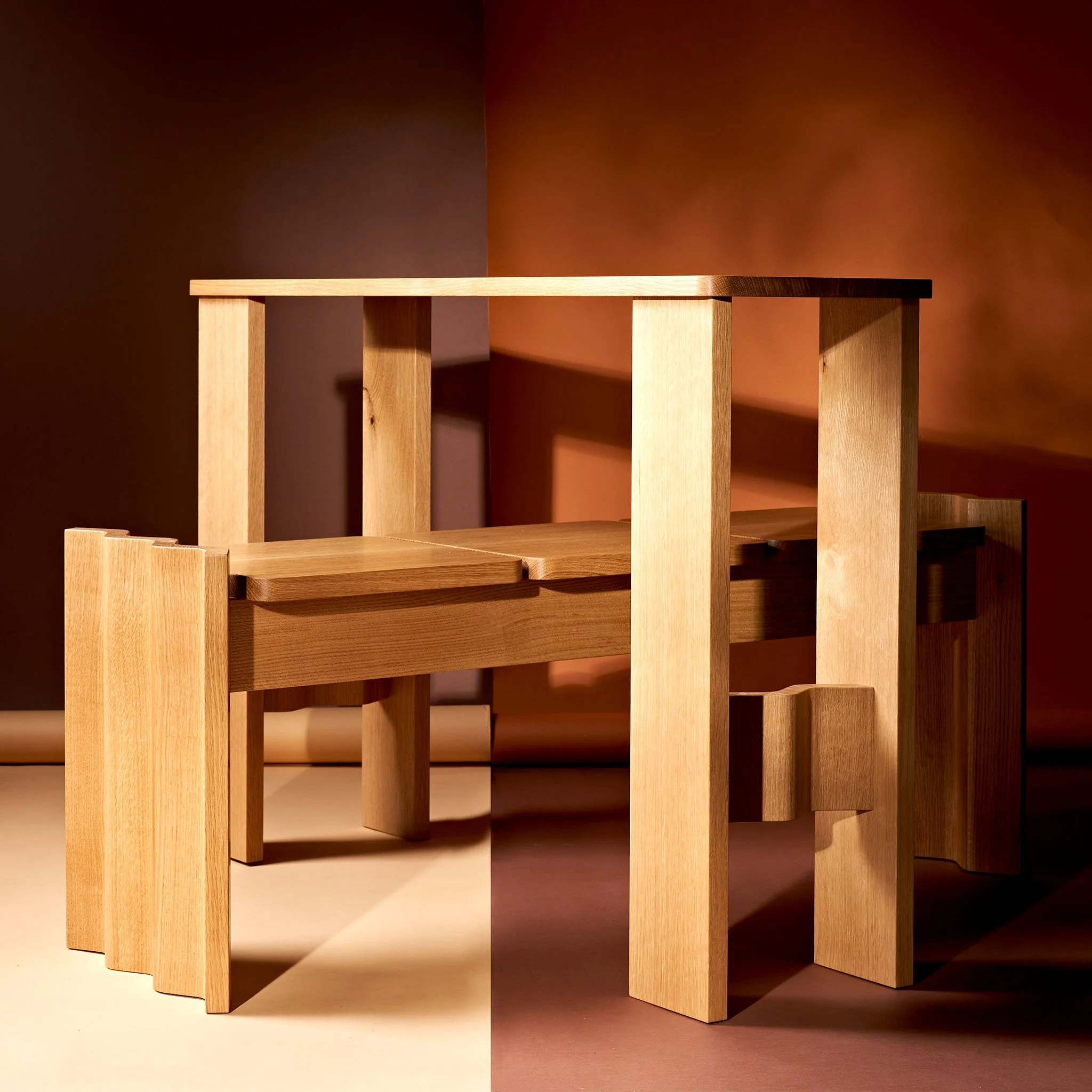 Corrugated Console Table — HANNEKE LOURENS