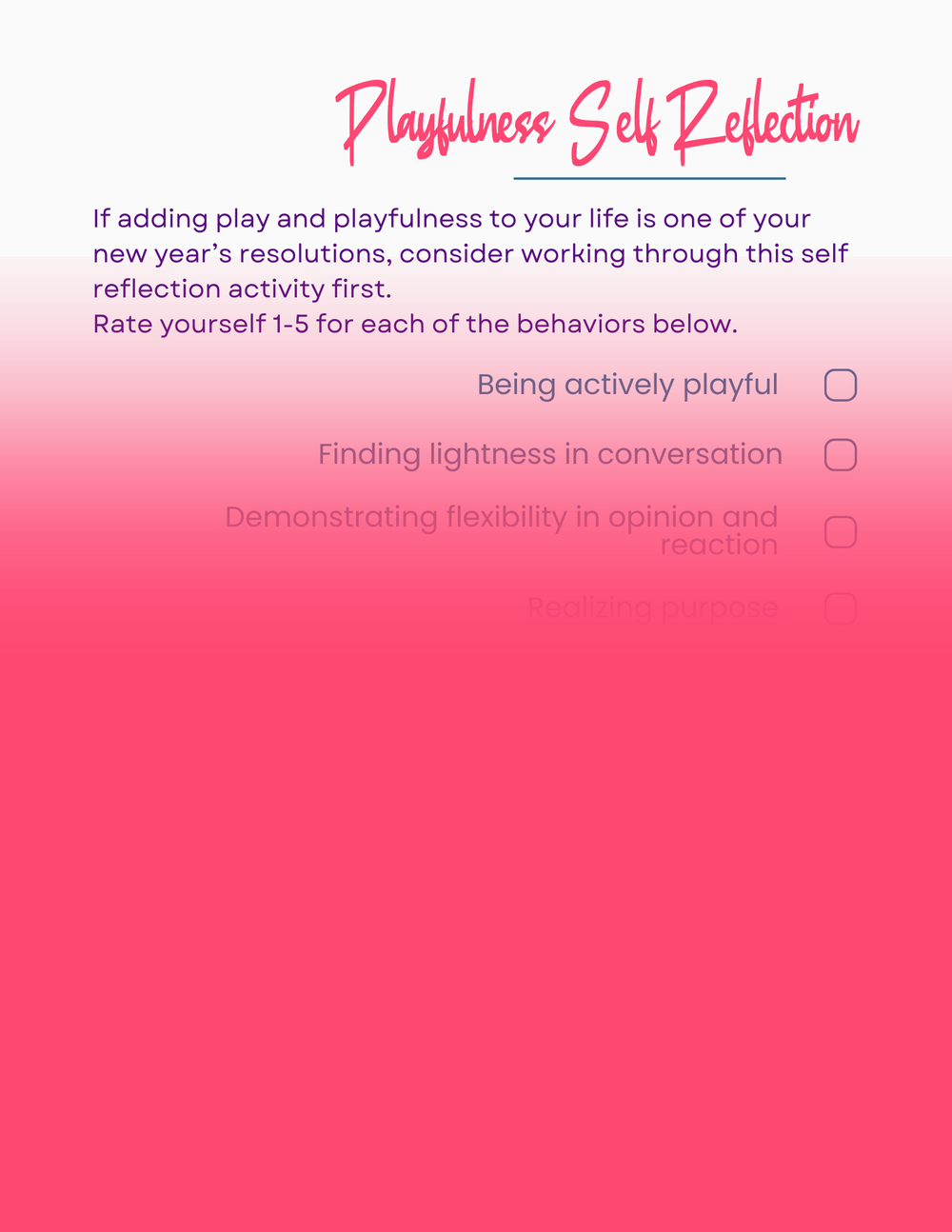 2024 Play Self Reflection Request — Playful Work Design