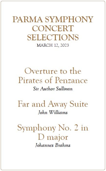 Performance - March 12th, 2023 — PARMA SYMPHONY ORCHESTRA