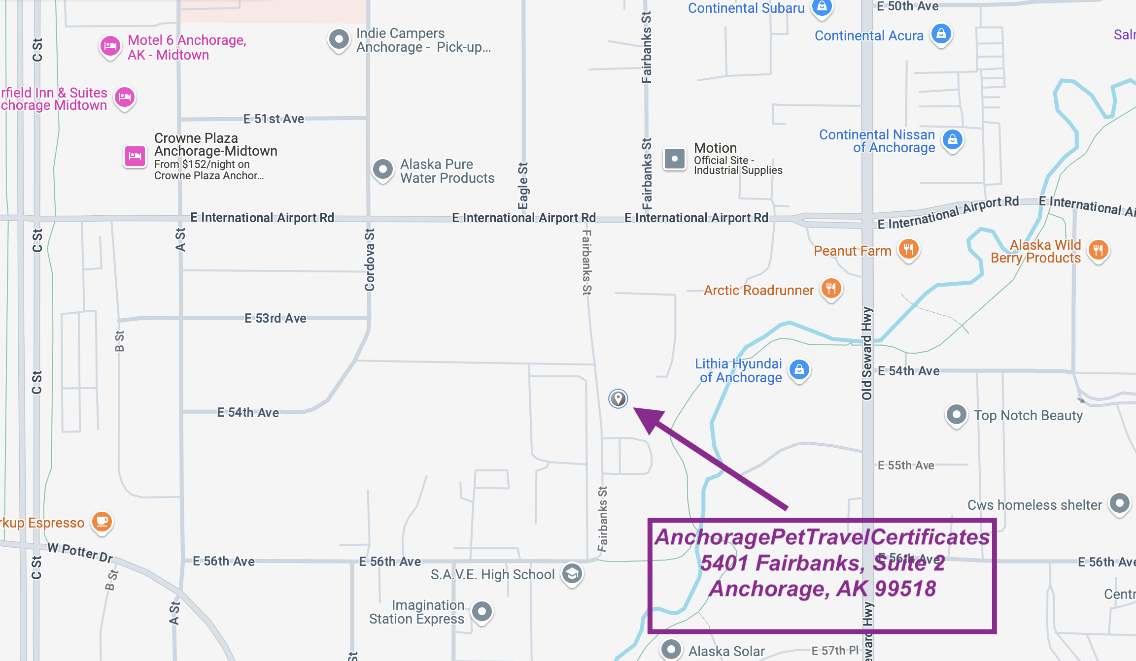 Anchorage Pet Travel Certificates