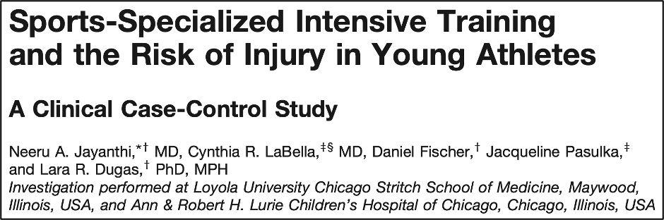 Youth Sports Injury Prevention Strategies — Dr Rajiv Verma