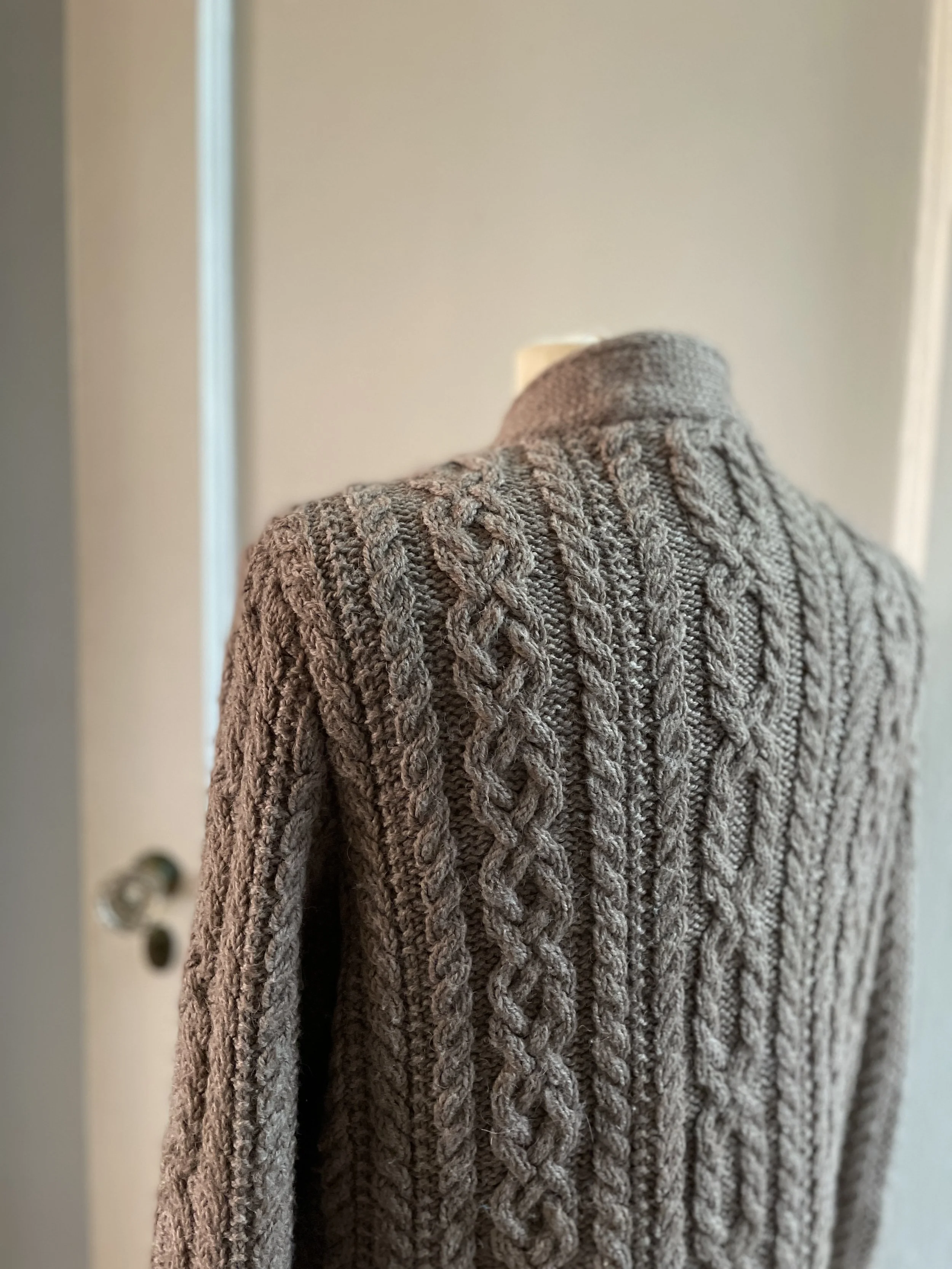 New Cabled Cardigan Pattern — Into The Wool