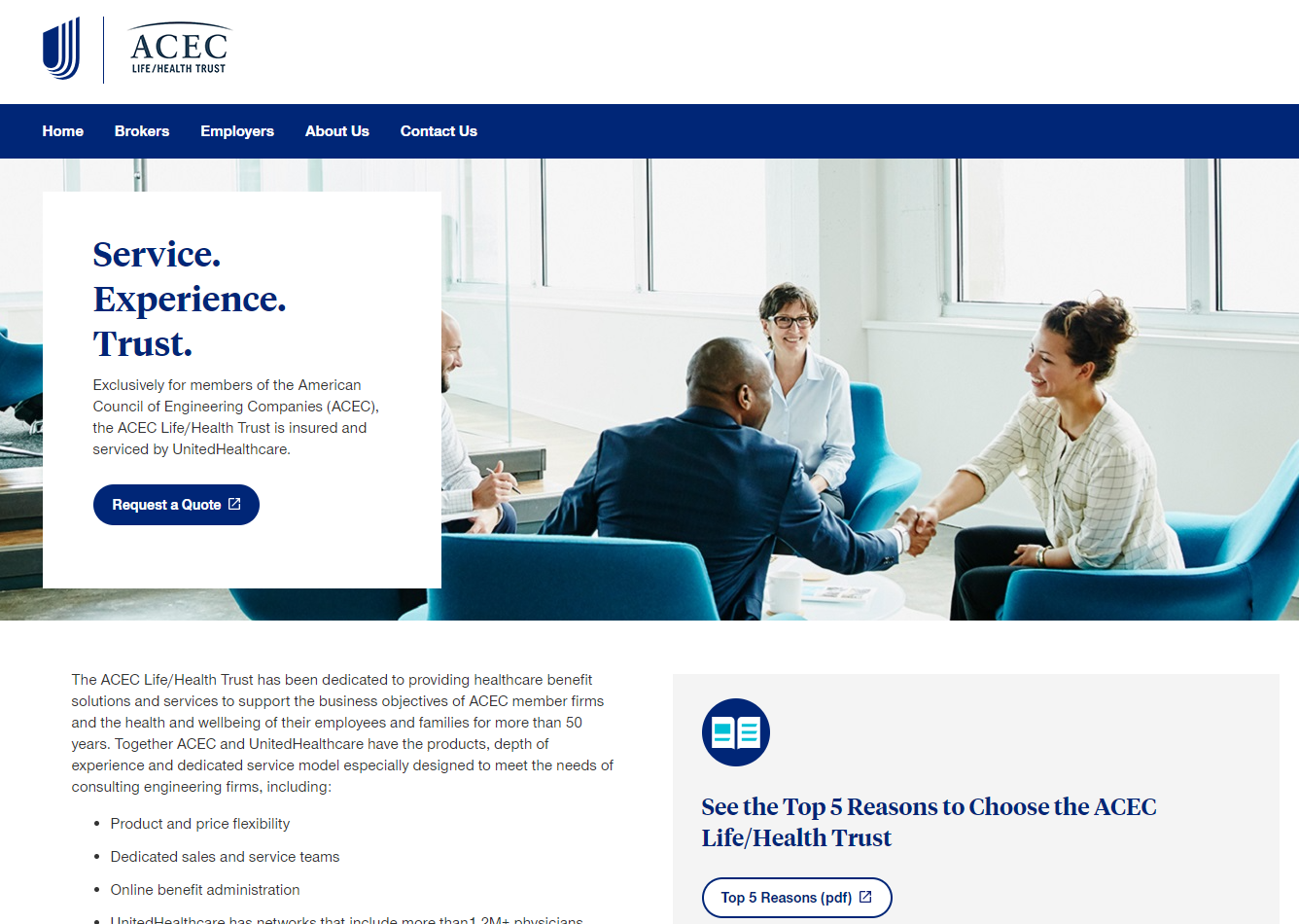 Insurance — ACEC Life Health Trust