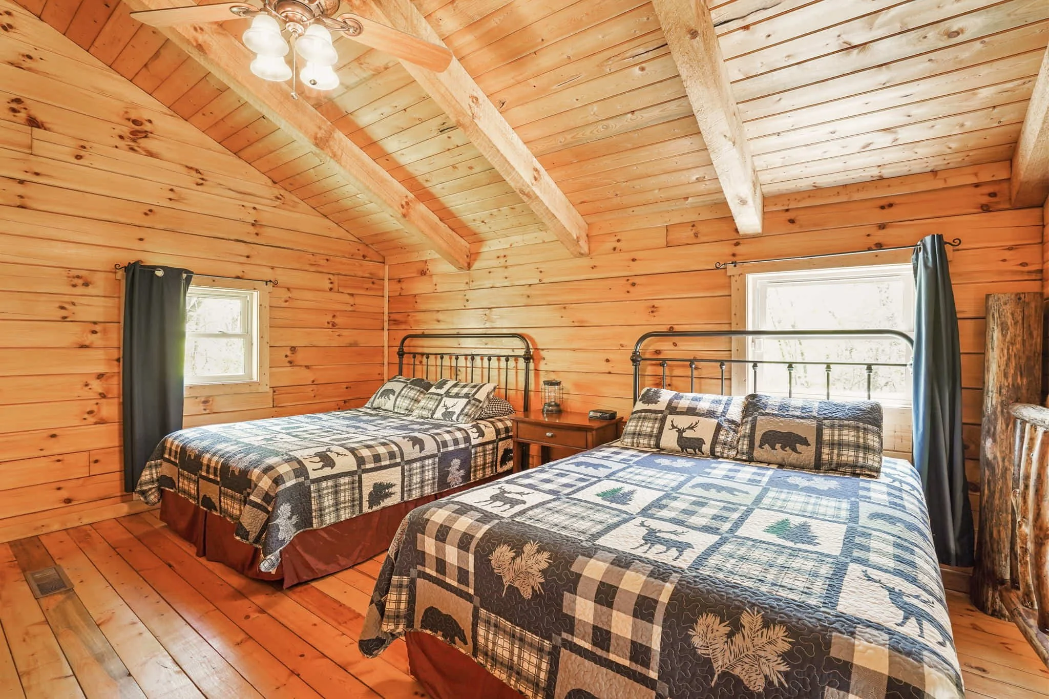 Bobcat Bluff Cabin (sleeps 8) — Liberty Log Lodging | Hocking Hills