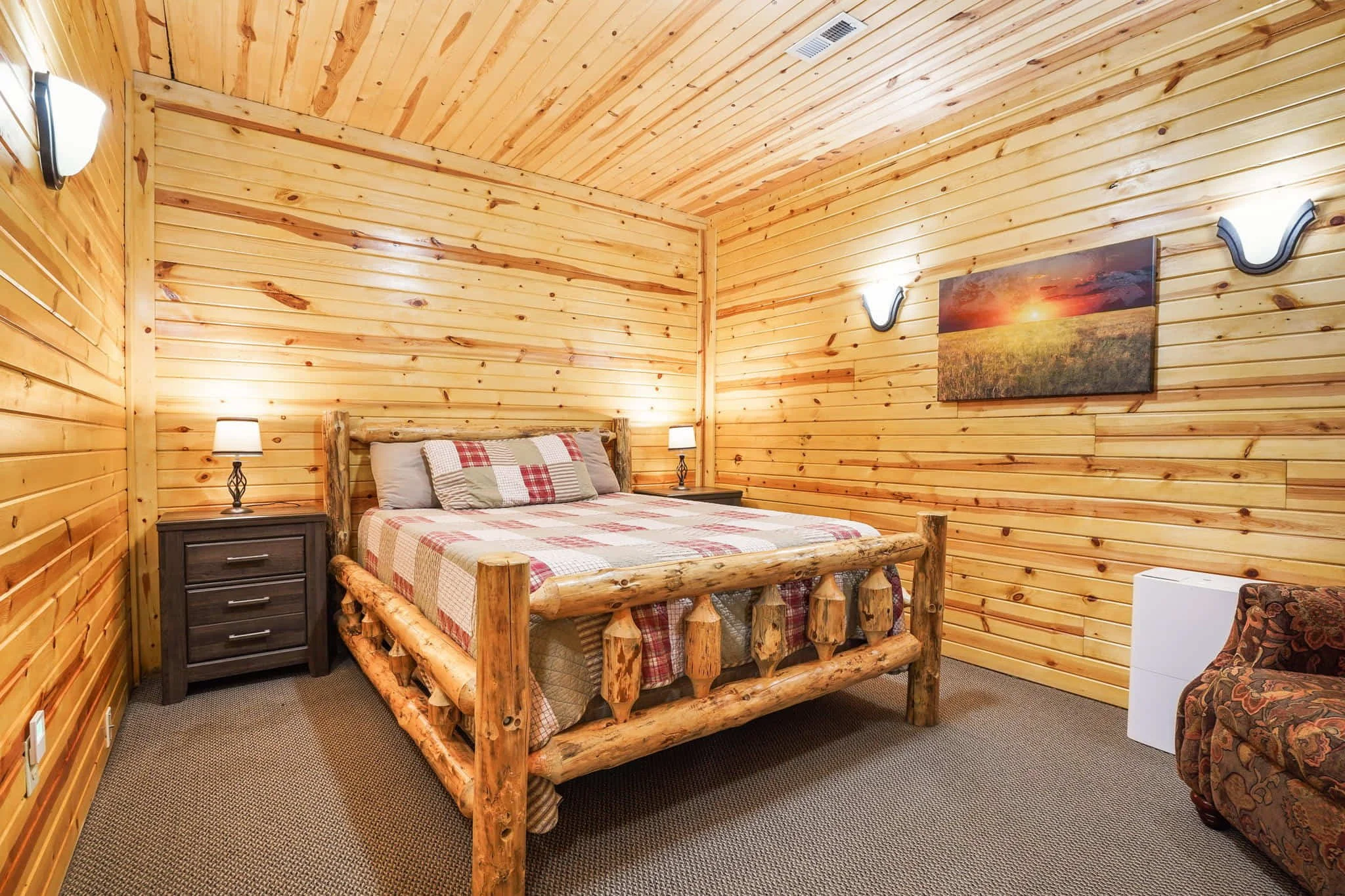Bobcat Bluff Cabin (sleeps 8) — Liberty Log Lodging | Hocking Hills