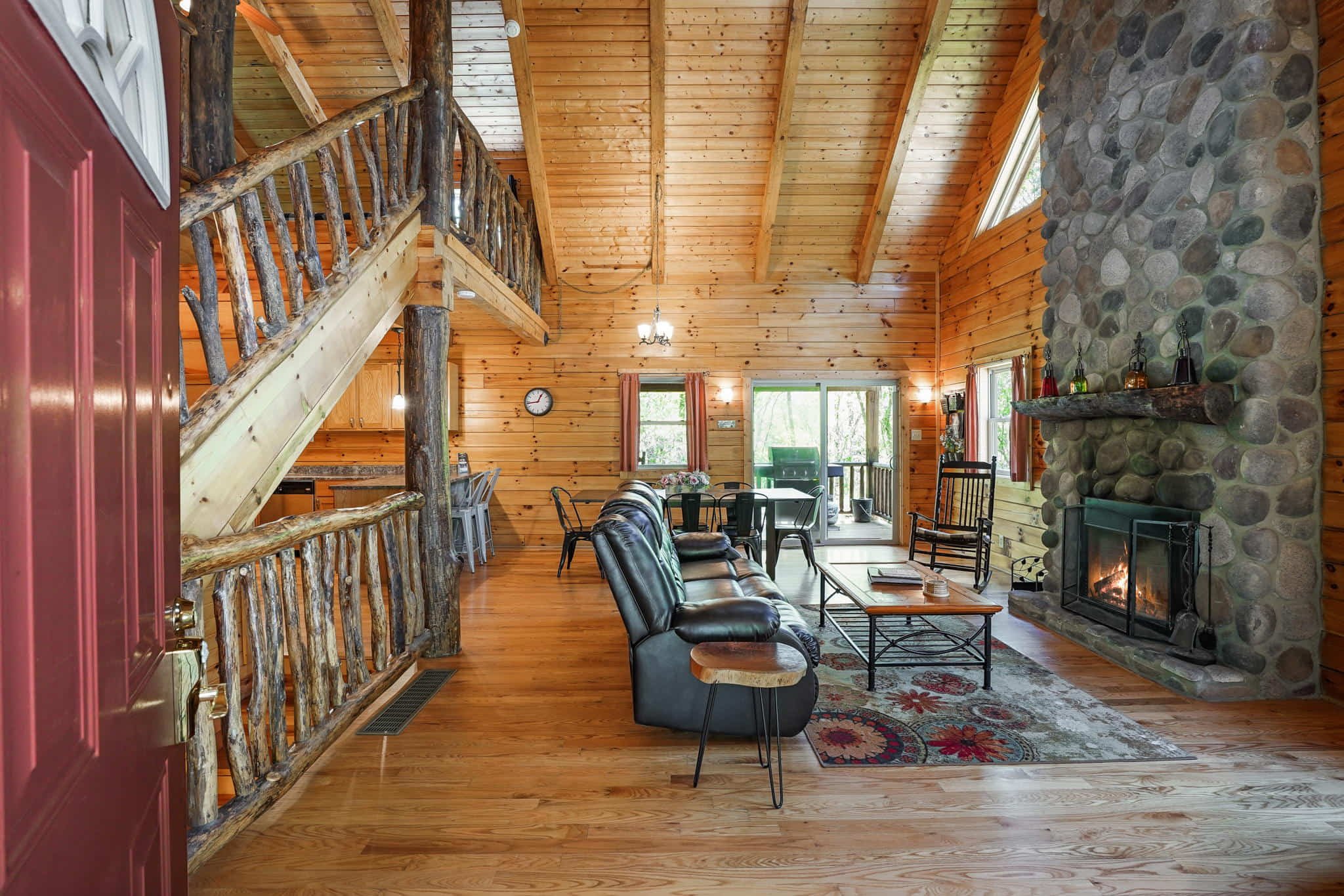 Bobcat Bluff Cabin (sleeps 8) — Liberty Log Lodging | Hocking Hills