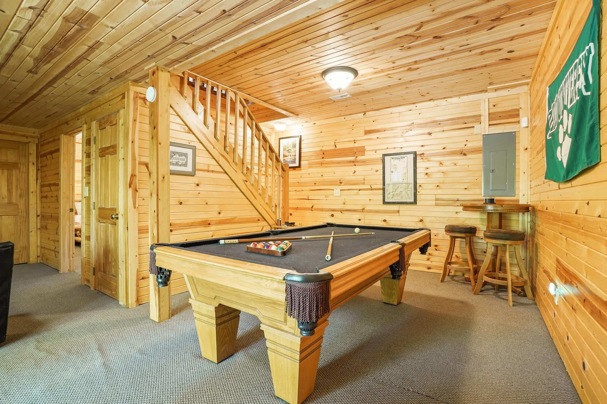 Bobcat Bluff Cabin (sleeps 8) — Liberty Log Lodging | Hocking Hills