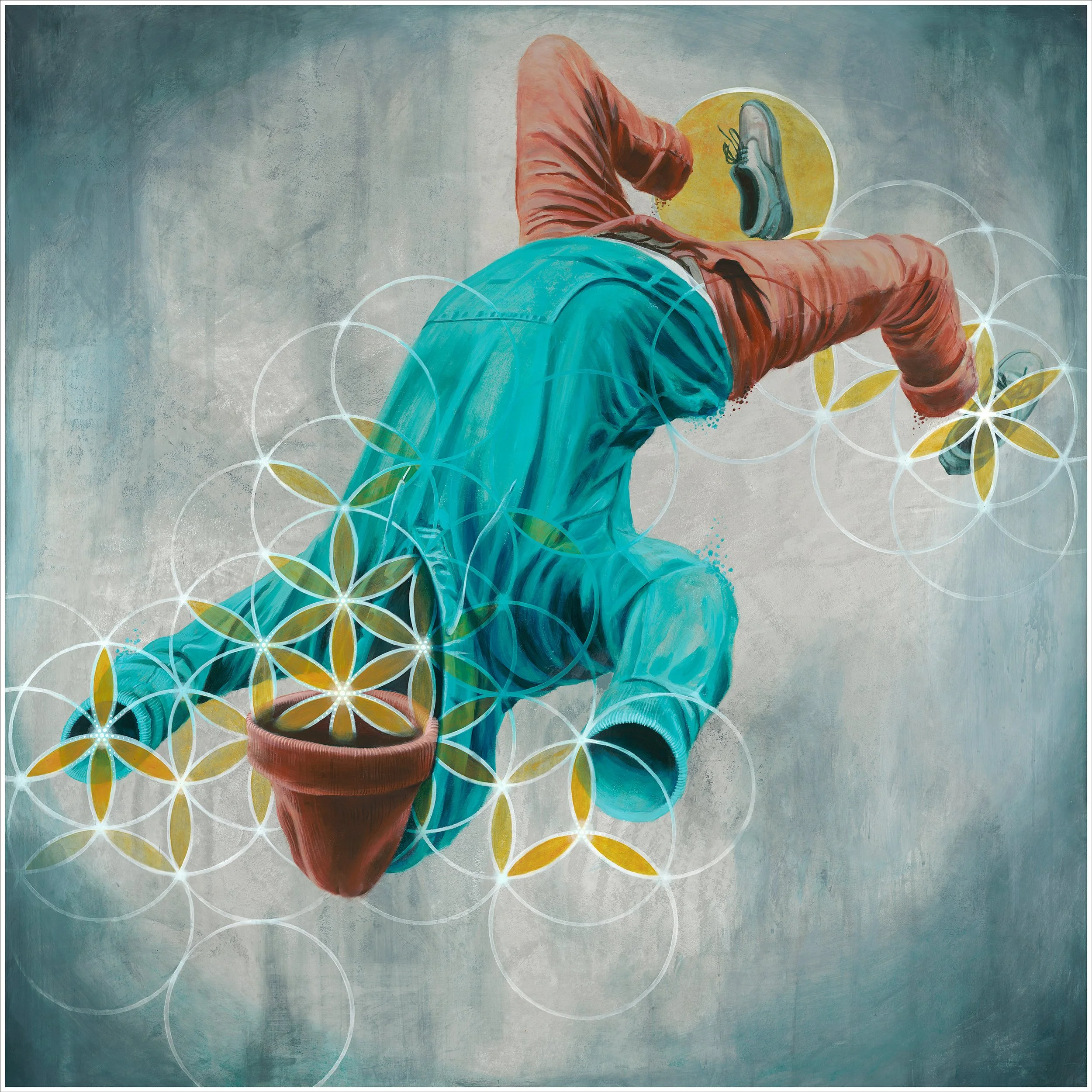 FLIPPIN' JIMMY • 16 X 16" — MILES TOLAND