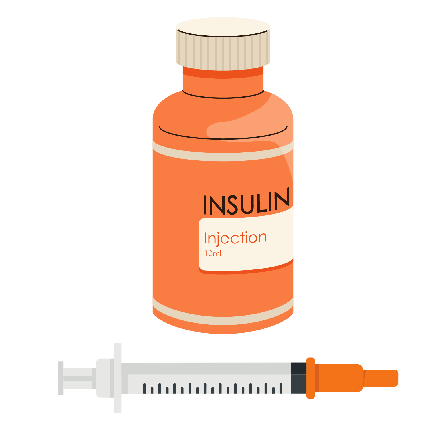 Insulin Bottle Cartoon
