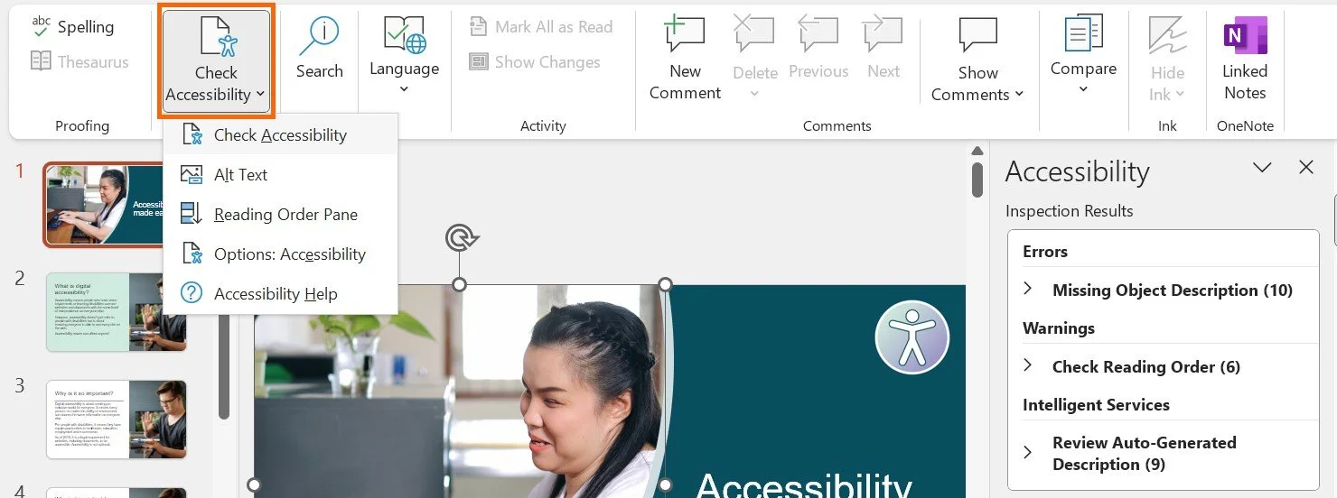 Accessible PowerPoint presentations — Accessibility Made Easy