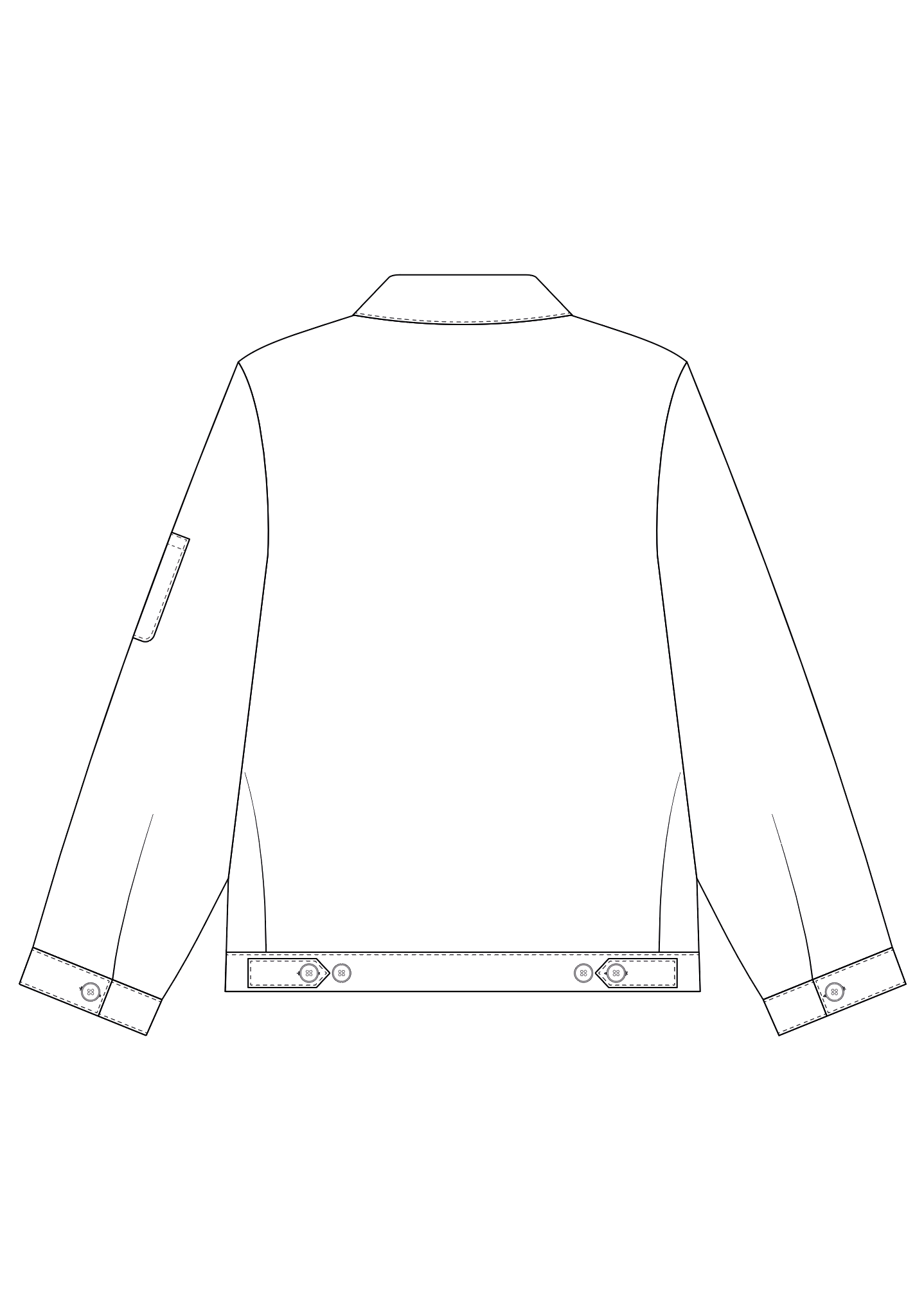 TECHNICAL FLATS — Digital Technical Clothing Drawing Packs and Mockups ...