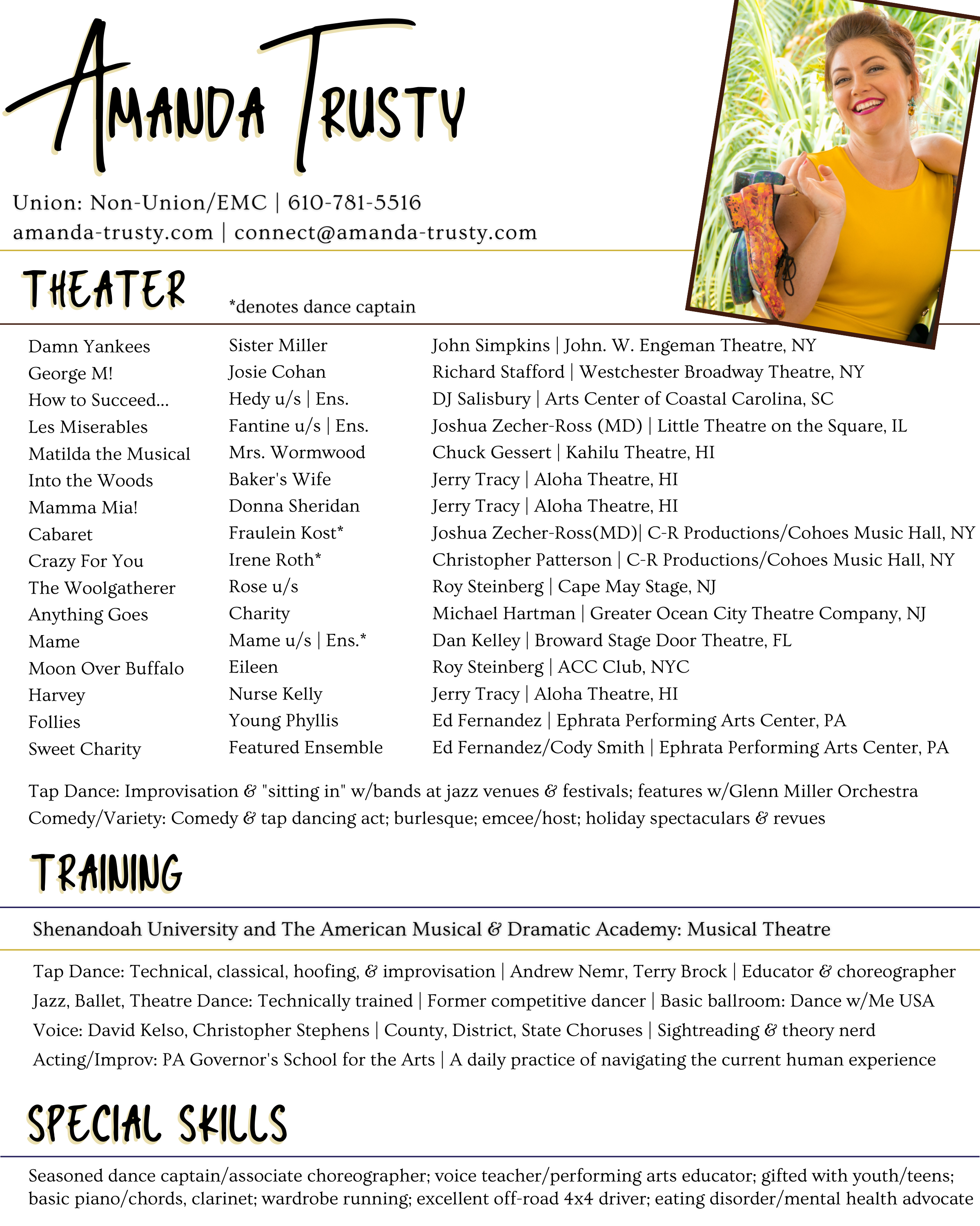 Resume/Bio — Amanda Trusty