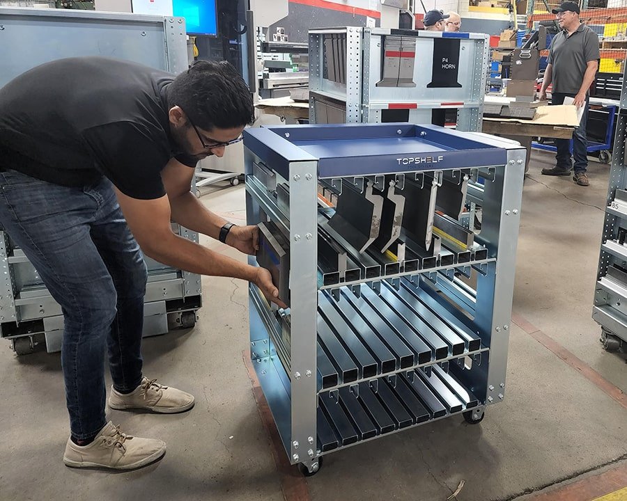 TopShelf Brake Buddy | Press Brake Tooling Cart | TopShelf — TopShelf ...