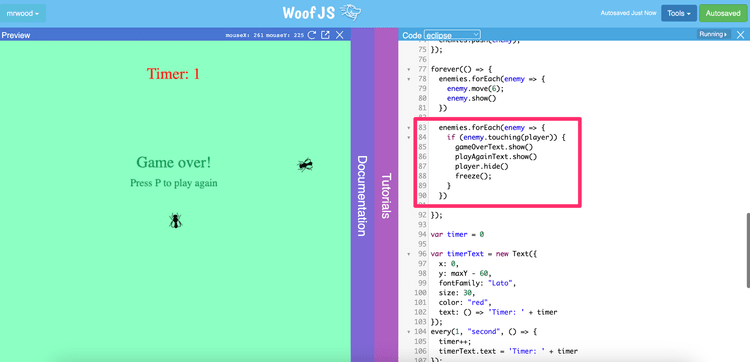 Create a survival game with WoofJS — codemahal