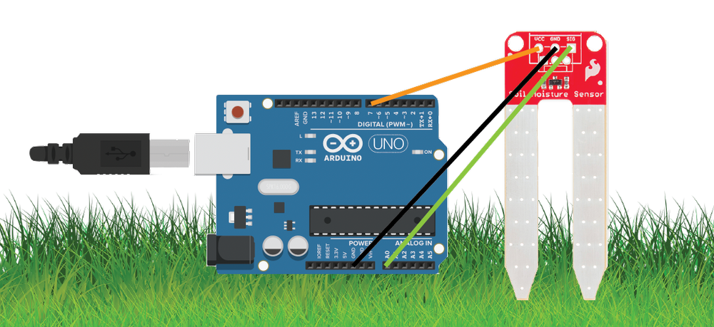 Measure soil moisture with an Arduino — codemahal