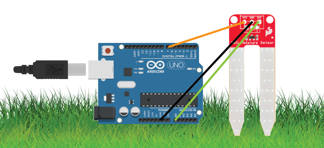 Measure soil moisture with an Arduino — codemahal