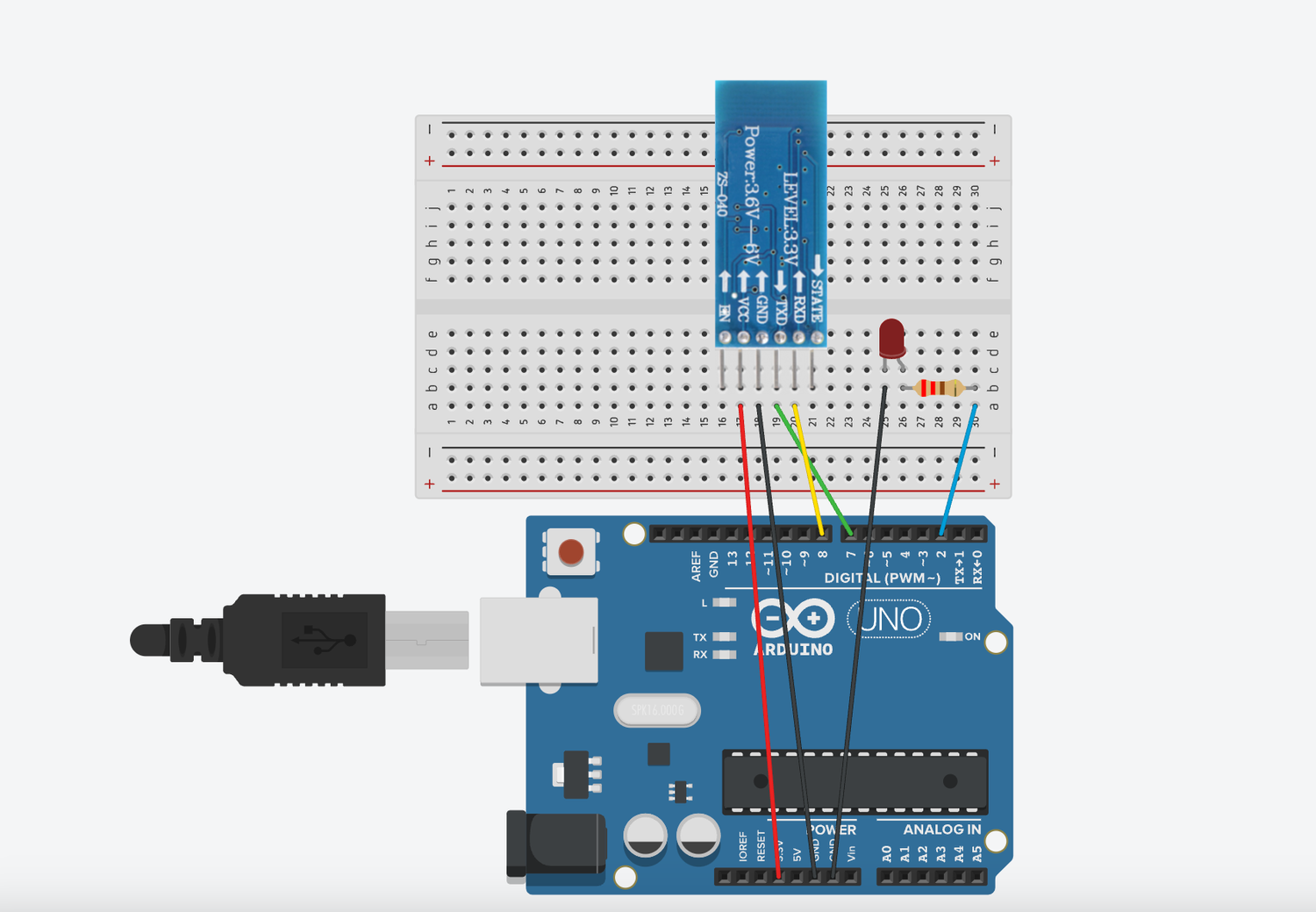 Control an LED with a smartphone via Bluetooth using Arduino — codemahal