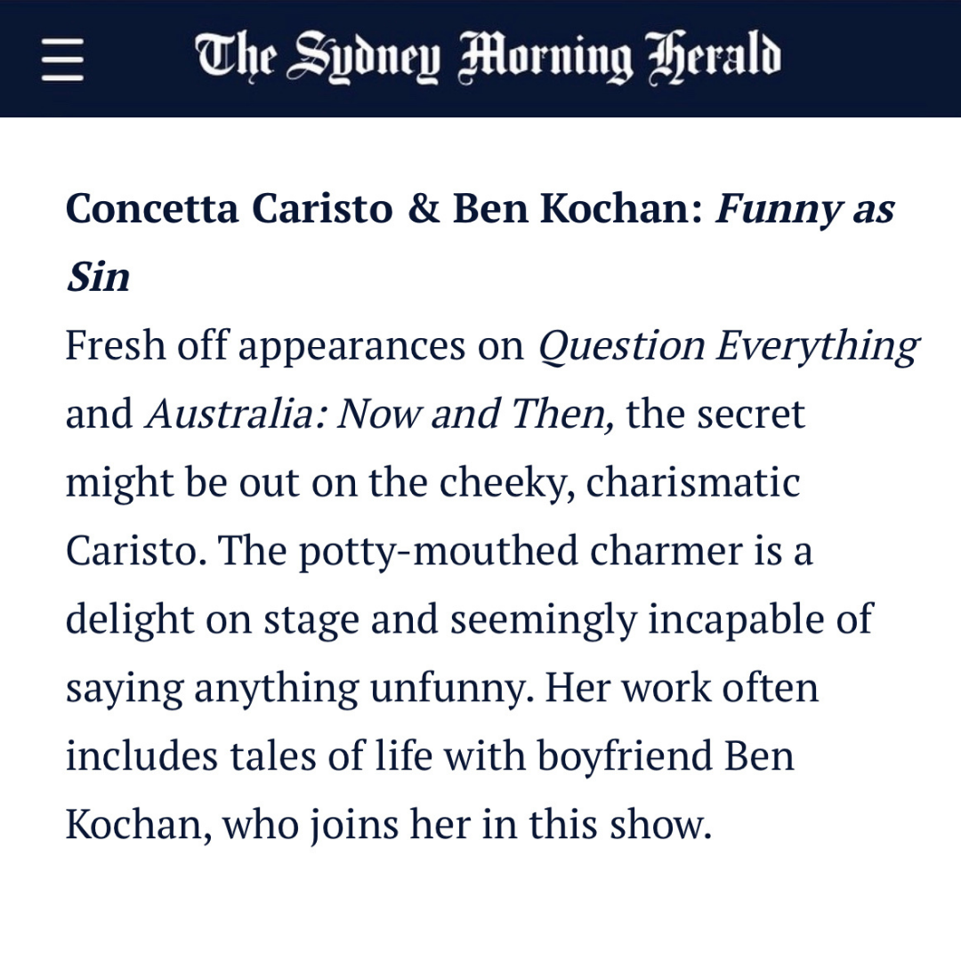 Concetta Caristo in the Press — CONCETTA CARISTO