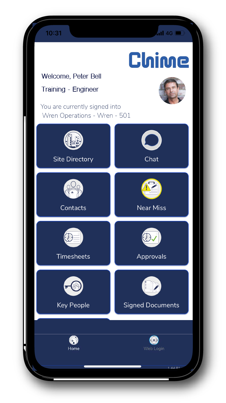 Chime - Construction Time & Attendance App