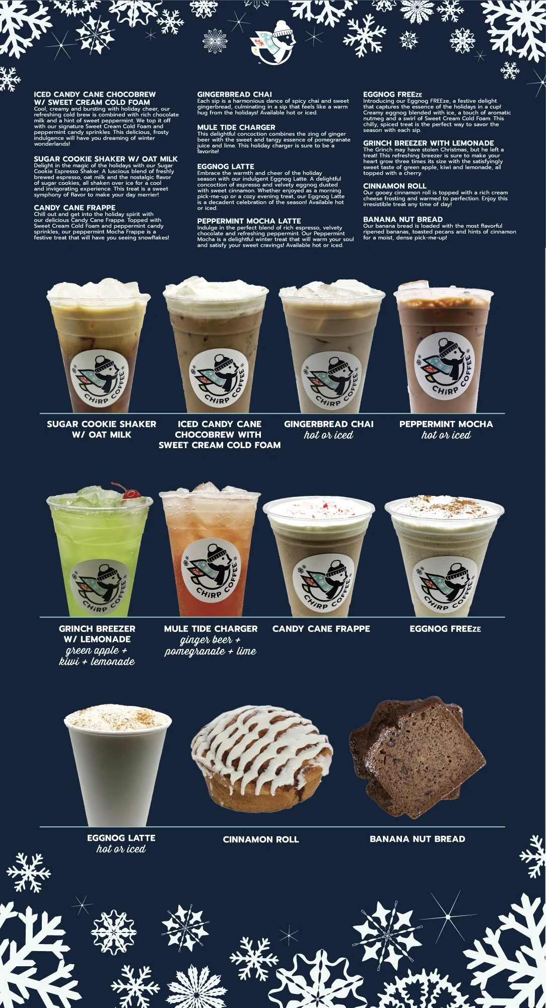 SEASONAL MENU — CHiRP Coffee
